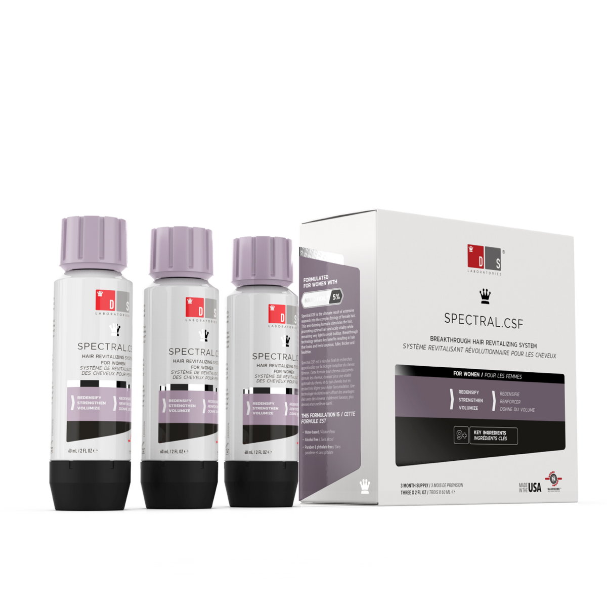 Spectral Csf 3 Month Supply Revitalizing Serum For Women With Nanoxi