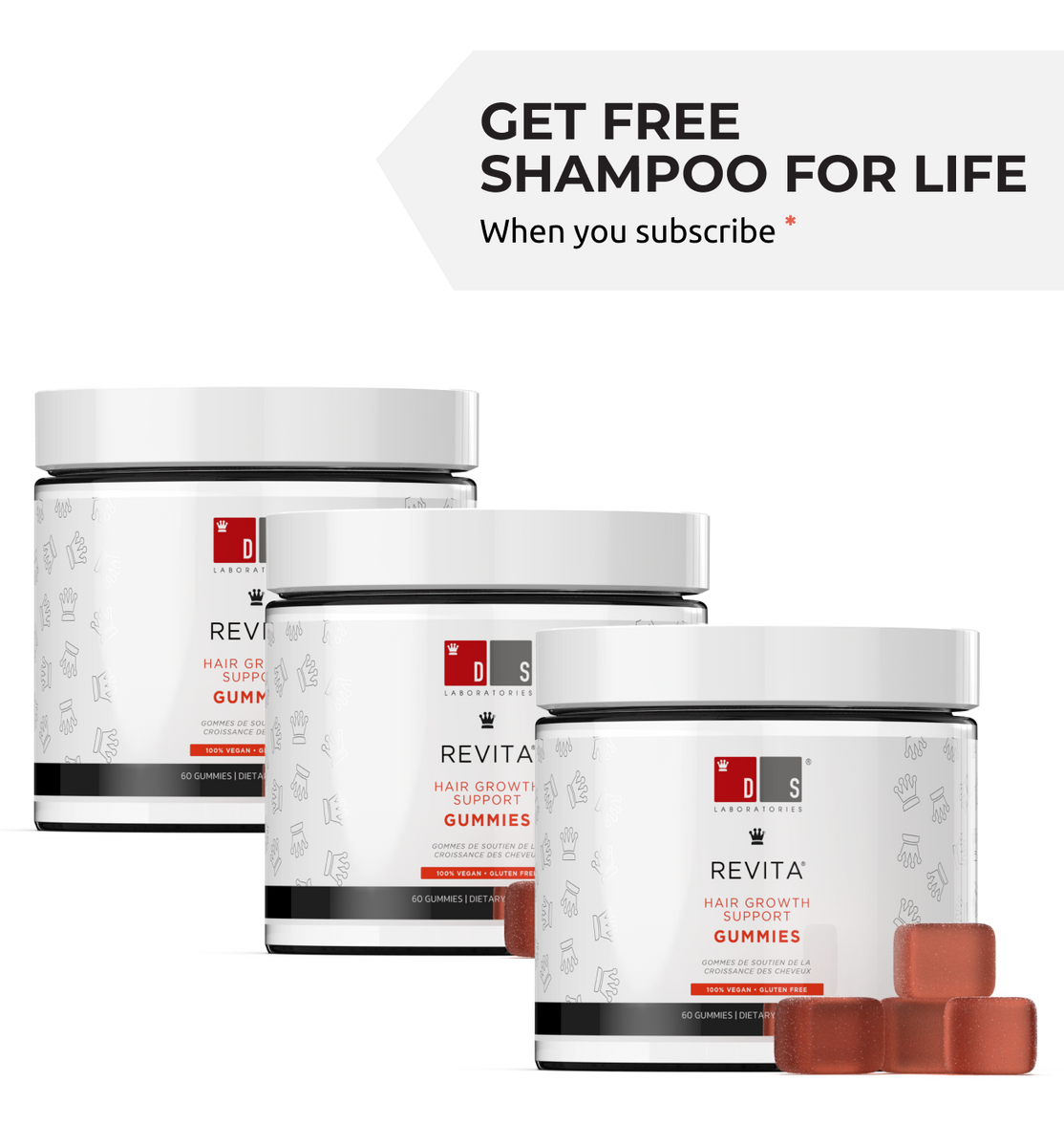 Revita Gummies 3 Month Supply |+ Free Revita Shampoo for Life! – DS ...